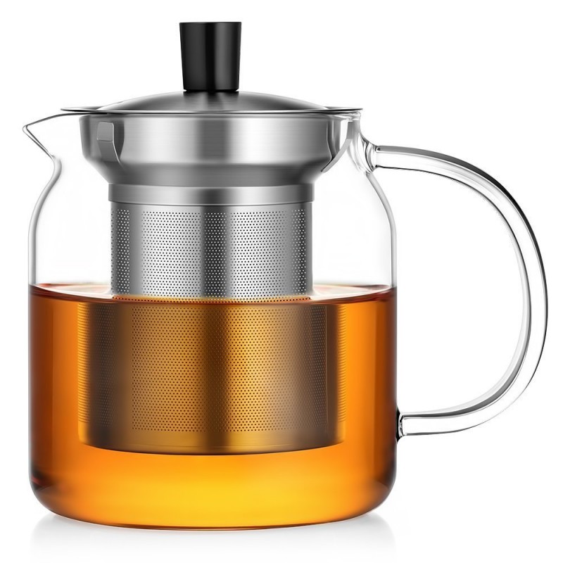 Ecooe 24 oz Stovetop Glass Teapot with Filters Ecooe 24 oz Stovetop Glass Teapot with Filters